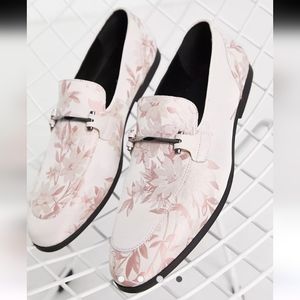 ASOS | Shoes | Asos Mens Pink Floral Dress Shoe Loafer Slipons Nwot ...